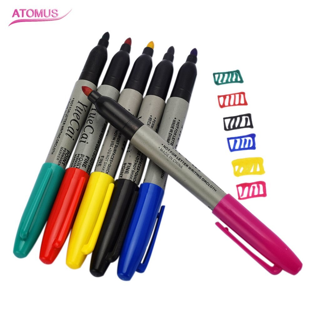 6Pcs/set 6 Colors Tattoo Pen Permanent Markers Won... – Grandado