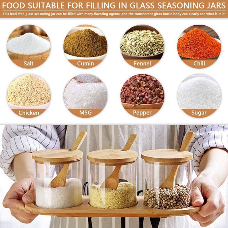 Condiment Containers with Lids, 3 Pack Seasoning C... – Vicedeal