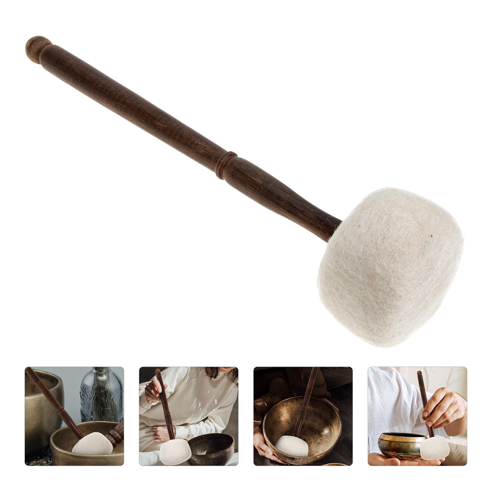 Felt Singing Bowl Mallet Tibetan Singing Bowl Stri... – Vicedeal