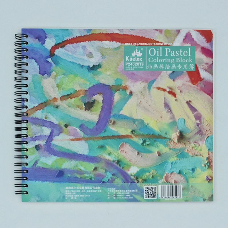 Kuelox Oil Pastel Books Oil Pastel Special Paper C... – Vicedeal
