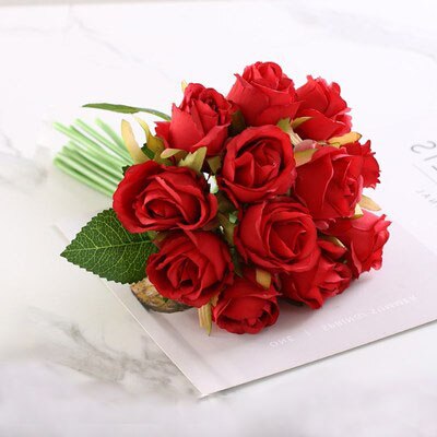 YO CHO Wedding Bouquet Roses Artificial Bridal Bou... – Grandado