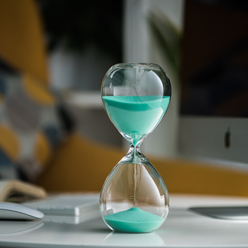 Glass Sand Clock Office Colored Sand Hourglass Des... – Vicedeal