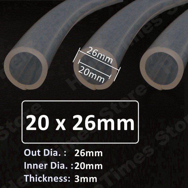 1 Meter Food Grade Silicone Tube 20~50mm Clear Tra... – Grandado