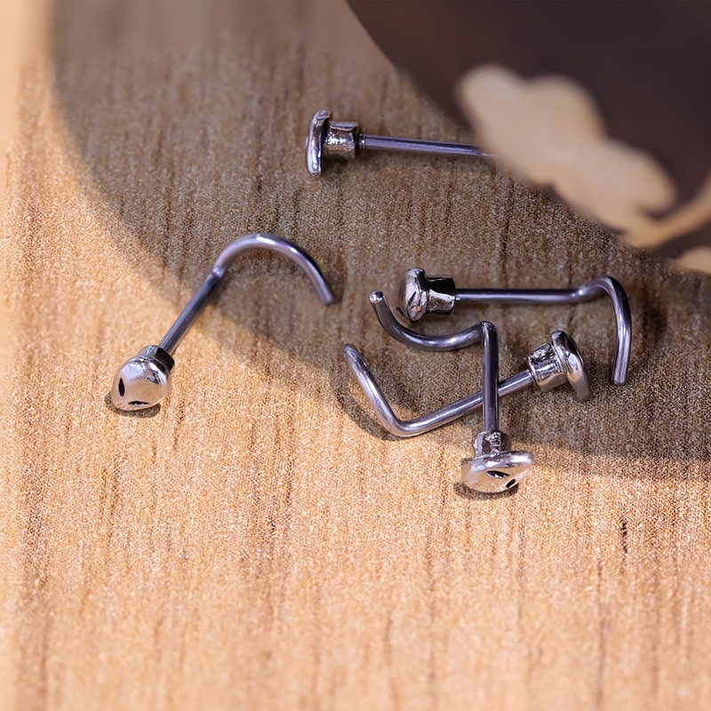 2PCS Stainless Steel Alien Nose Ring Helix Nose St... – Grandado
