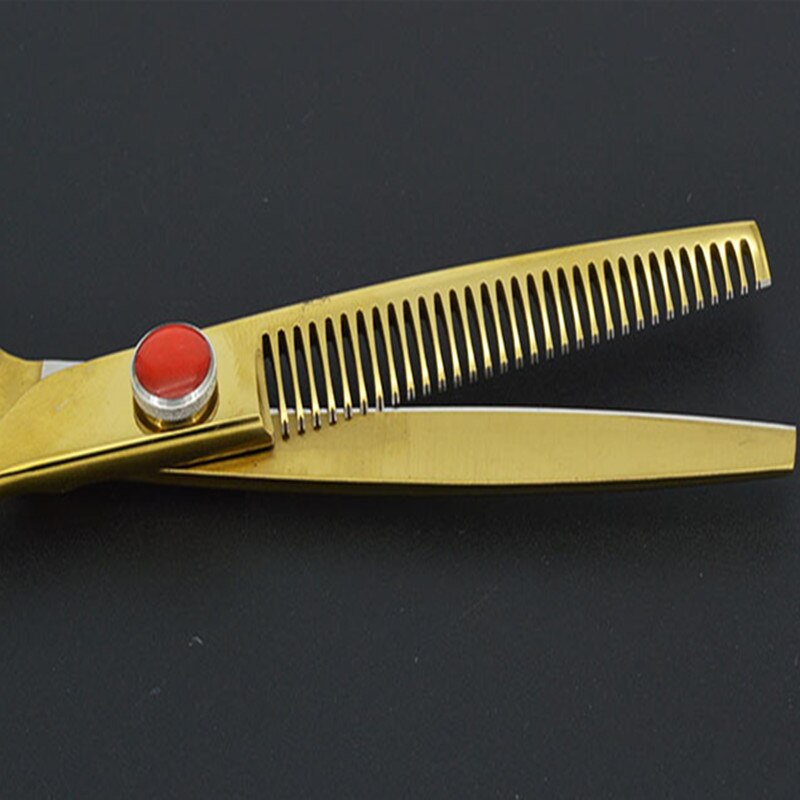 Schere haar professionelle 2 stücke Gold drachen g... – Grandado