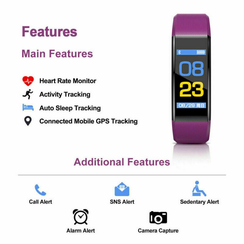 115 Plus Smart Wrist Watch Health Fitness Tracker ... – Grandado
