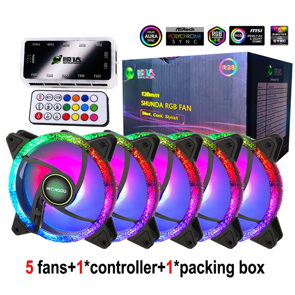 IWONGOU 120mm PC Computer Case Fan Cooling Cooler ... – Grandado