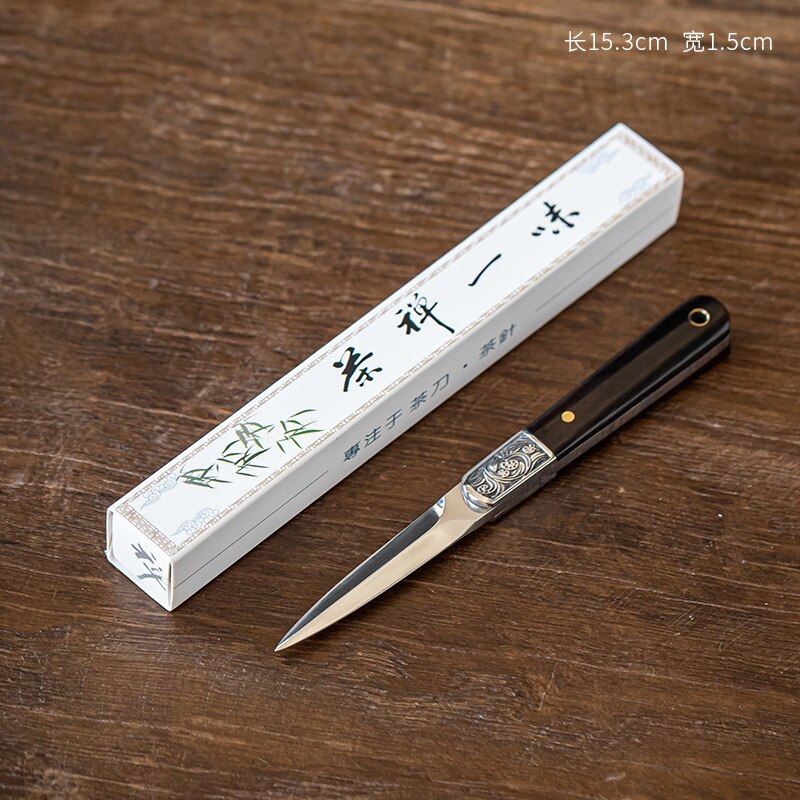 1 PCS Chinese Style Puer Tea Knife Ebony Stainless... – Vicedeal