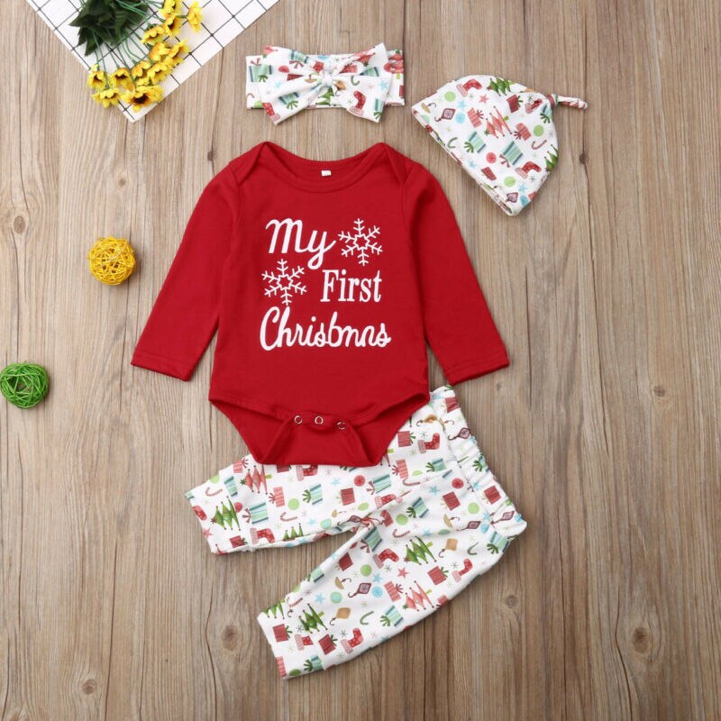 3-18M Kerst Pasgeboren Baby Jongens Meisjes Kledin... – Grandado