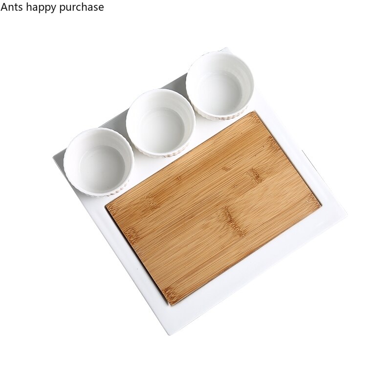 Ceramic Salad Plate Nordic Style Breakfast Platter... – Grandado