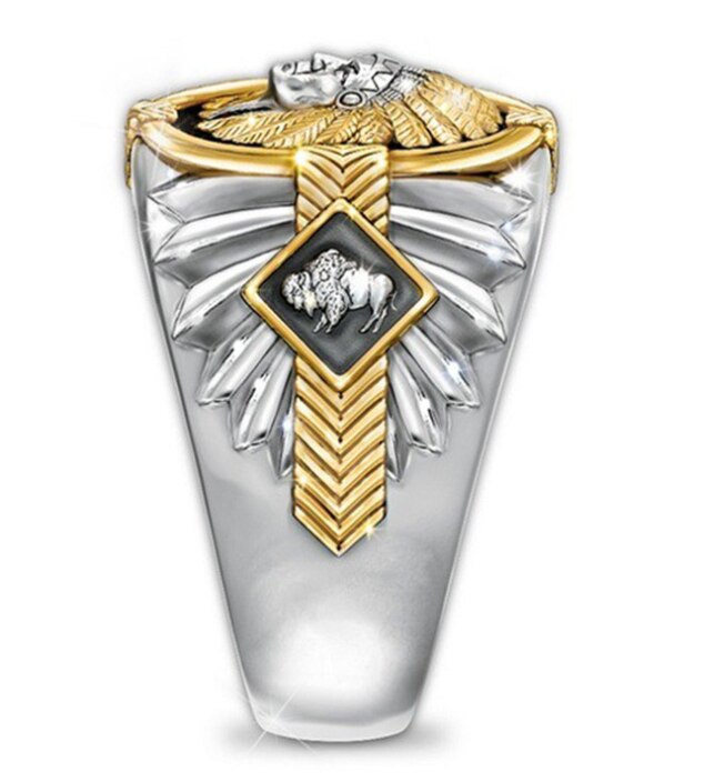 Siongaa Indische Stijl Ring Aboriginal Stijl Leger... – Vicedeal