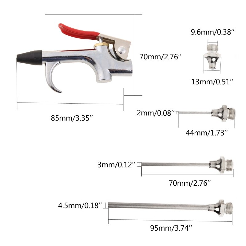 5 Pcs Air Dust Removing Compressed Blow Gun Duster... – Vicedeal