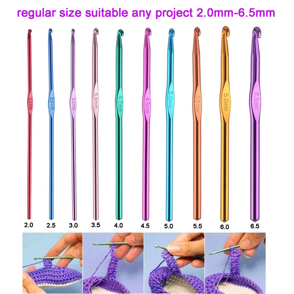 1 set Crochet Hook Set Yarn Knitting Needles Sewin... – Grandado
