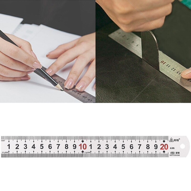 Stainless Steel Ruler Metal Ruler Straight Ruler w... – Grandado