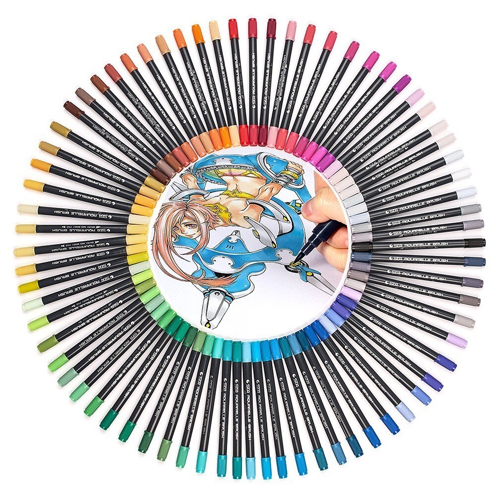 STA 36/48/80 Colors Art Markers Double-head water-... – Grandado