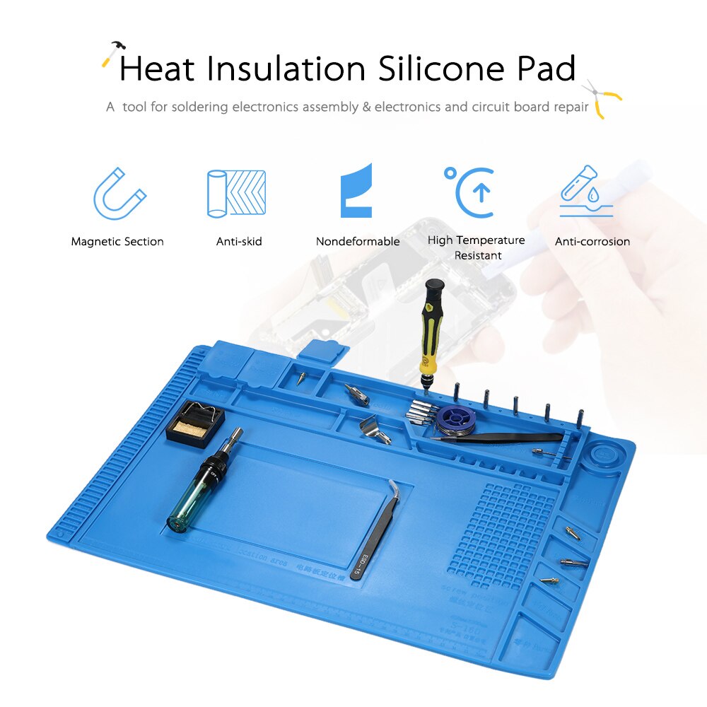 S-160 Magnetic Heat-resistant Soldering Mat Silico... – Vicedeal