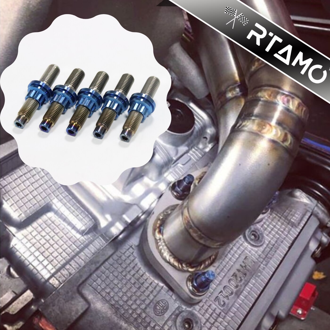 Car Bolts and Nuts Kit For Exhaust Pipe Titanium F... – Vicedeal