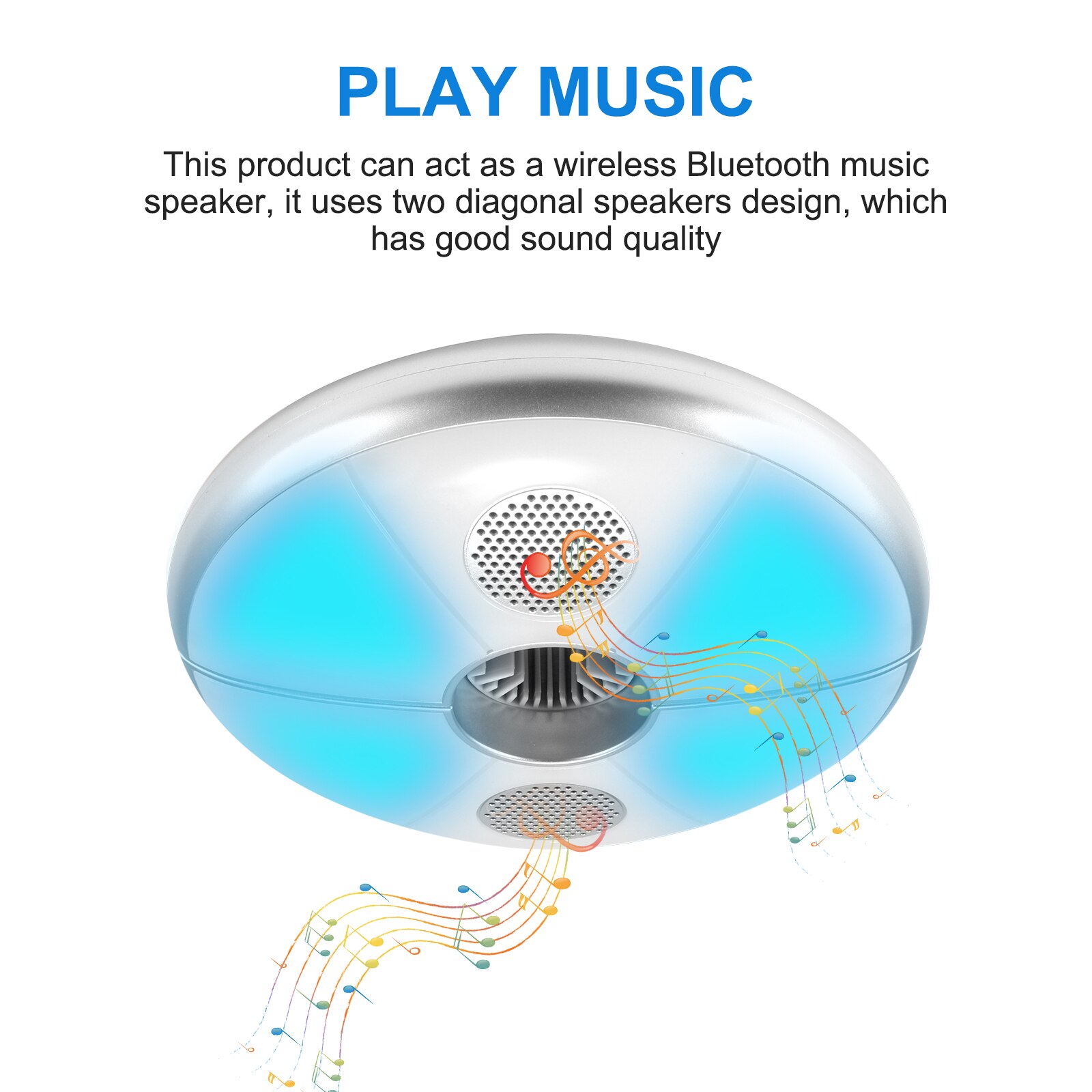 High Power Music Flying Saucer Lamp With Audio Col... – Grandado