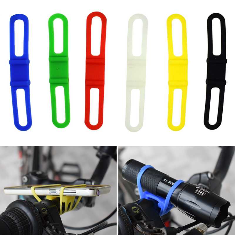 50 Pcs Elastische Silicon Strap Bike Front Light C... – Vicedeal
