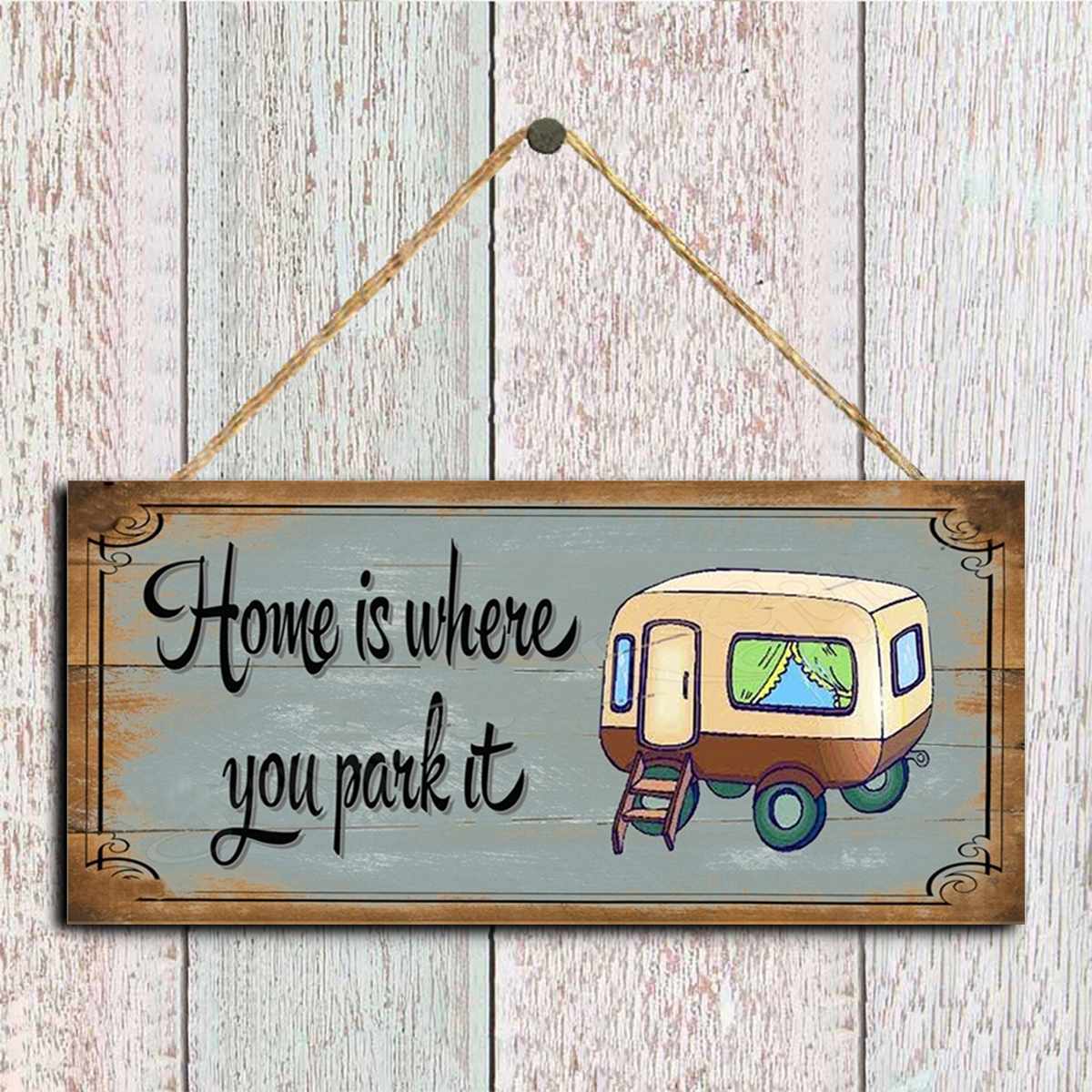Vintage Sign Plaque Shabby Chic Home Is Where You ... – Vicedeal