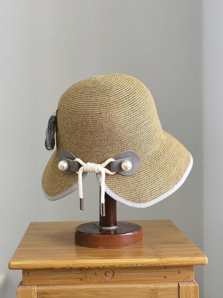 Sombrero de sol con lazo de rafia para mujer, somb... – Grandado