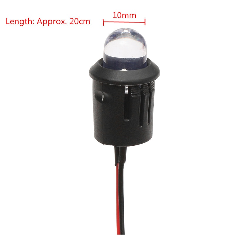 10PC 10mm Constant LED Lamp Bead 12V Pre-wired Red... – Grandado
