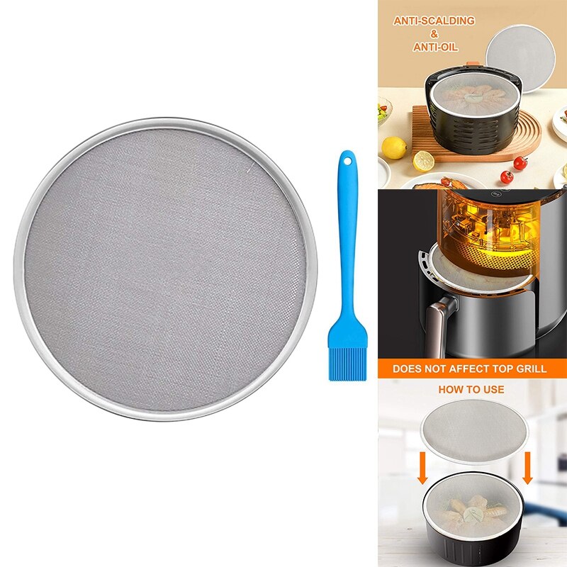 Grease Splatter Screen for Air Fryer,Nonstick Fine... – Grandado