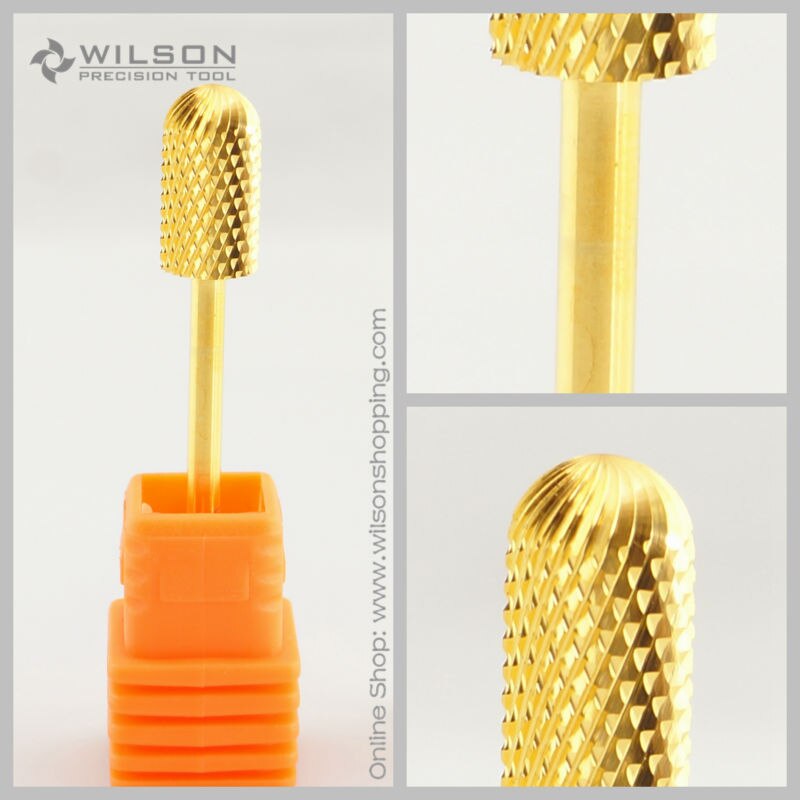 Large Rounded Top Bit - Gold - WILSON Carbide Nail... – Vicedeal