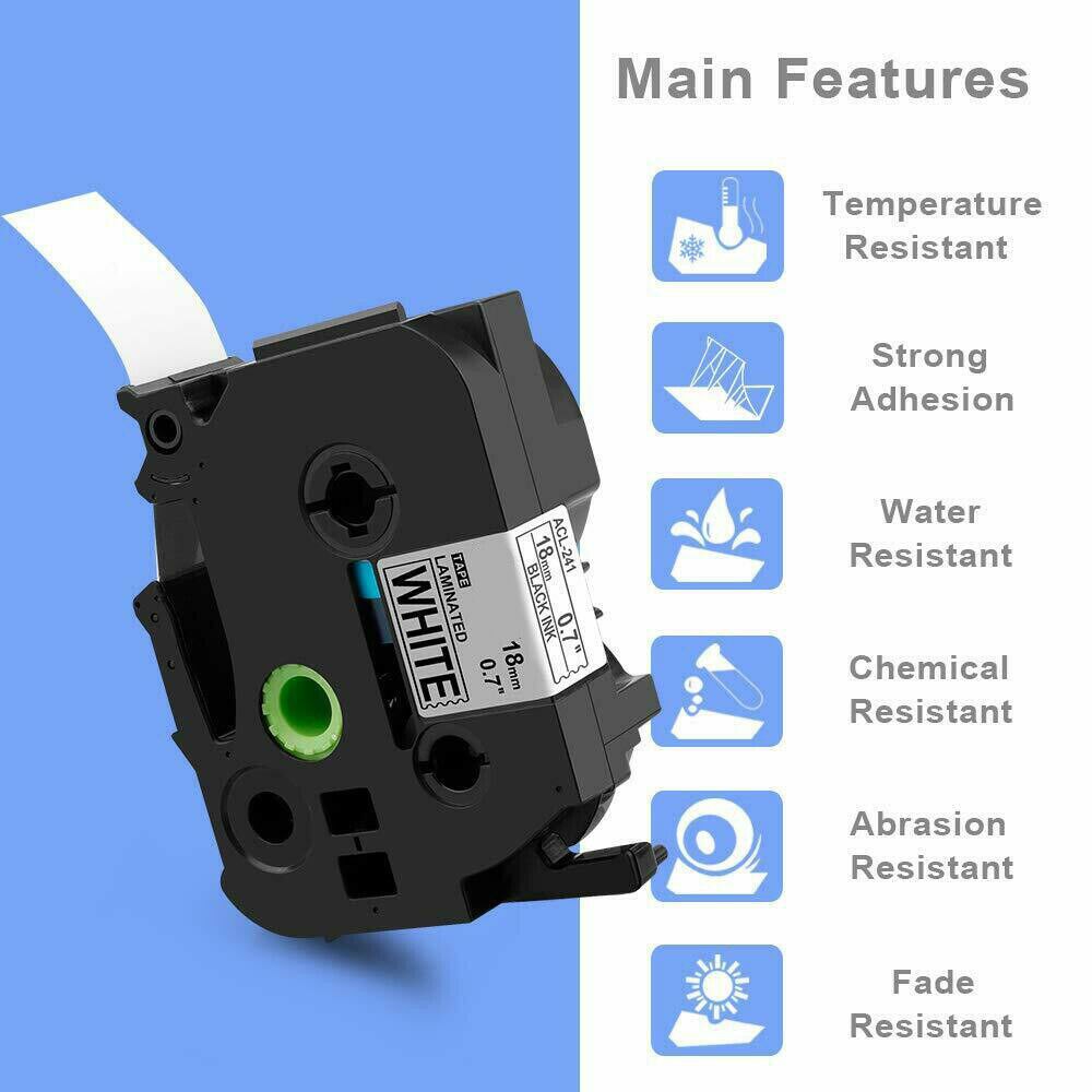 Labelife 1pcs TZe-135 TZ135 TZe135 TZ-135 White on... – Grandado