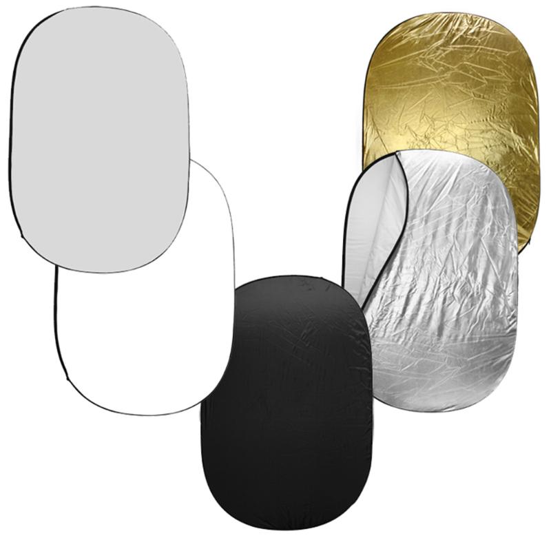90*120CM 5 in 1 Studio Photo Reflector Portable Fo... – Grandado