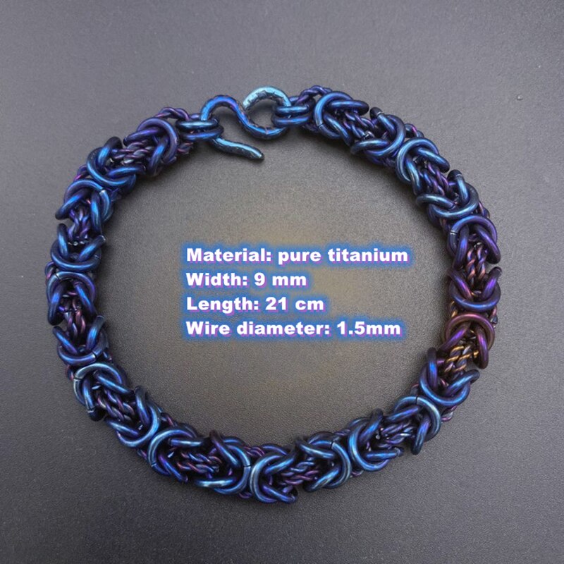 Handmade Cuff Chain Bracelet For Men Made Of Titan... – Vicedeal