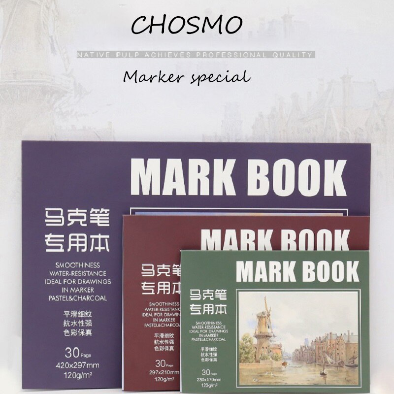 A3/A4 Mark Pen Paper With Hand-Painted Paper Coil ... – Grandado