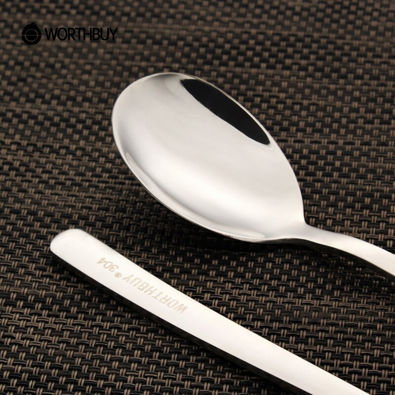 WORTHBUY 2 Pcs/Set Korean Dinner Spoon 304 Stainle... – Grandado