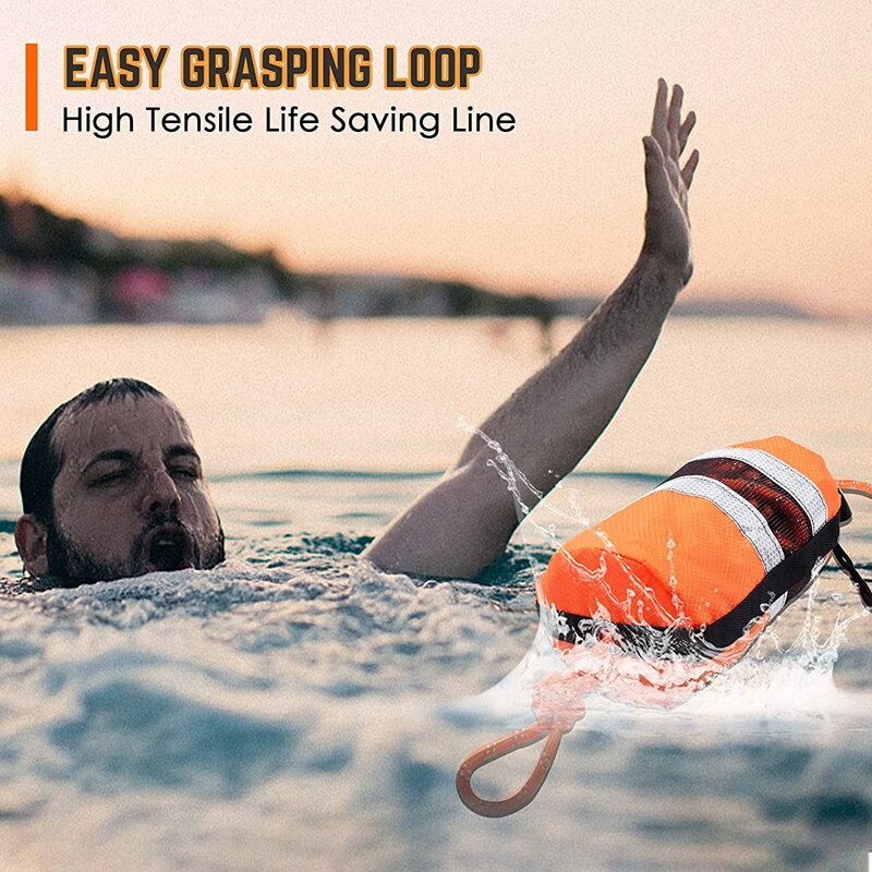 Reflective Throw Rope With Throw Bag For Water Res... – Grandado