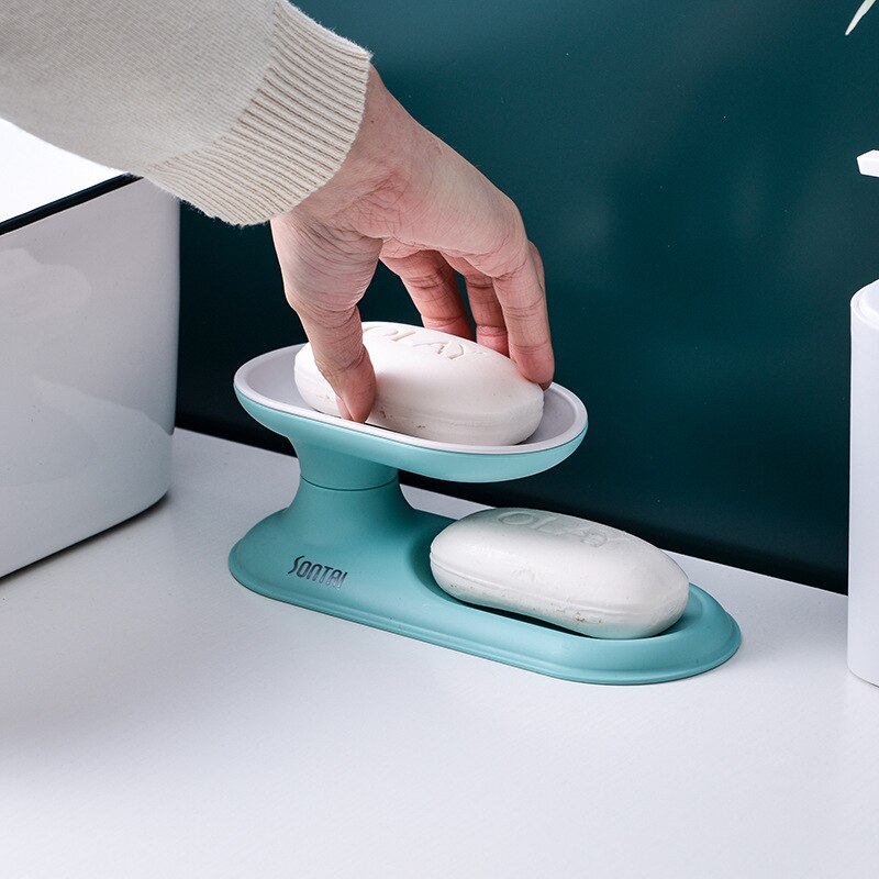 Rotating Laundry Soap Storage Box Double-Layer Sto... – Vicedeal