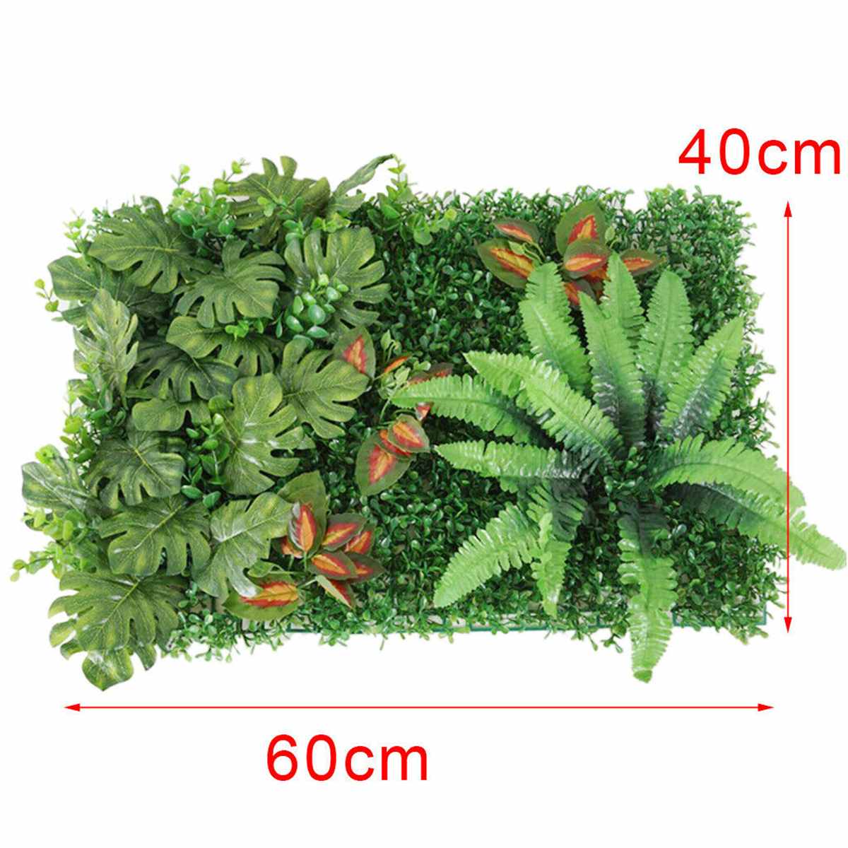 Kunstgressplen 60 x 40cm vegggrønne planter gjør-d... – Grandado