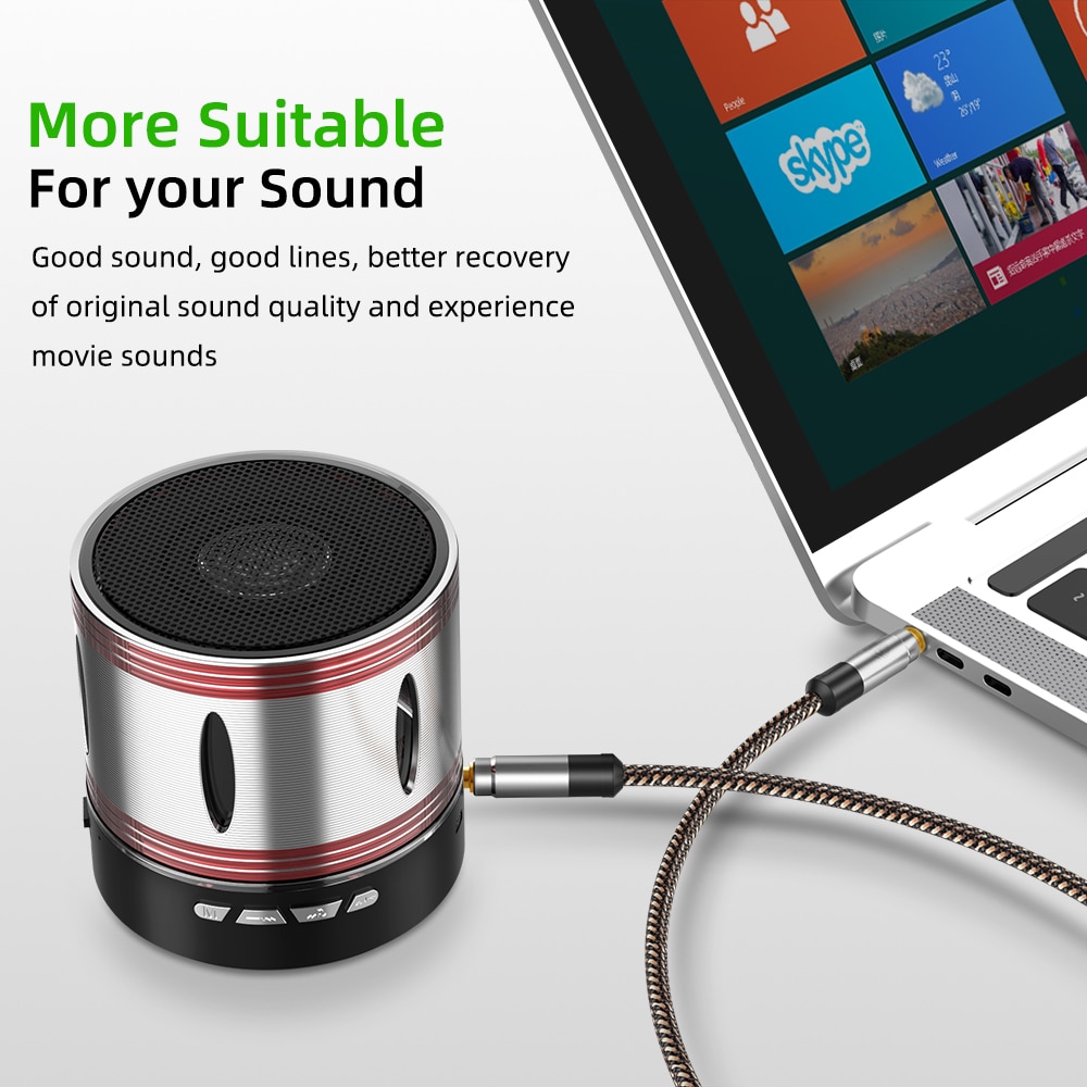 Computer Kopfhörer Splitter Audio Kabel 3,5mm Stec... – Vicedeal