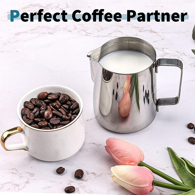 Milk Frothing Tank Stainless Steel Espresso Steami... – Grandado
