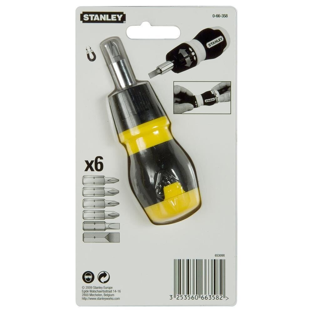 Stanley ST066358 Stubby Screwdriver Set, 6 Piece R... – Vicedeal
