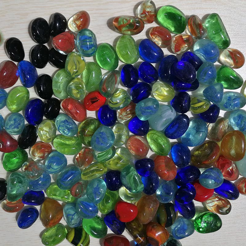 5 ounces per pack garden gravel multi-colored glas... – Grandado