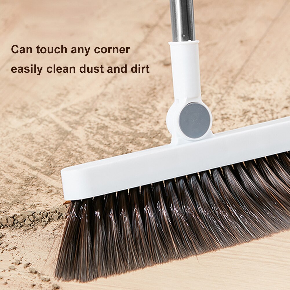 Cleaning Broom 180 Degrees Rotation Soft Bristles ... – Grandado