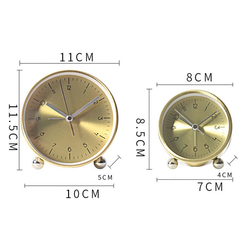 Nordic Style Small Round Alarm Clock Personality S... – Grandado