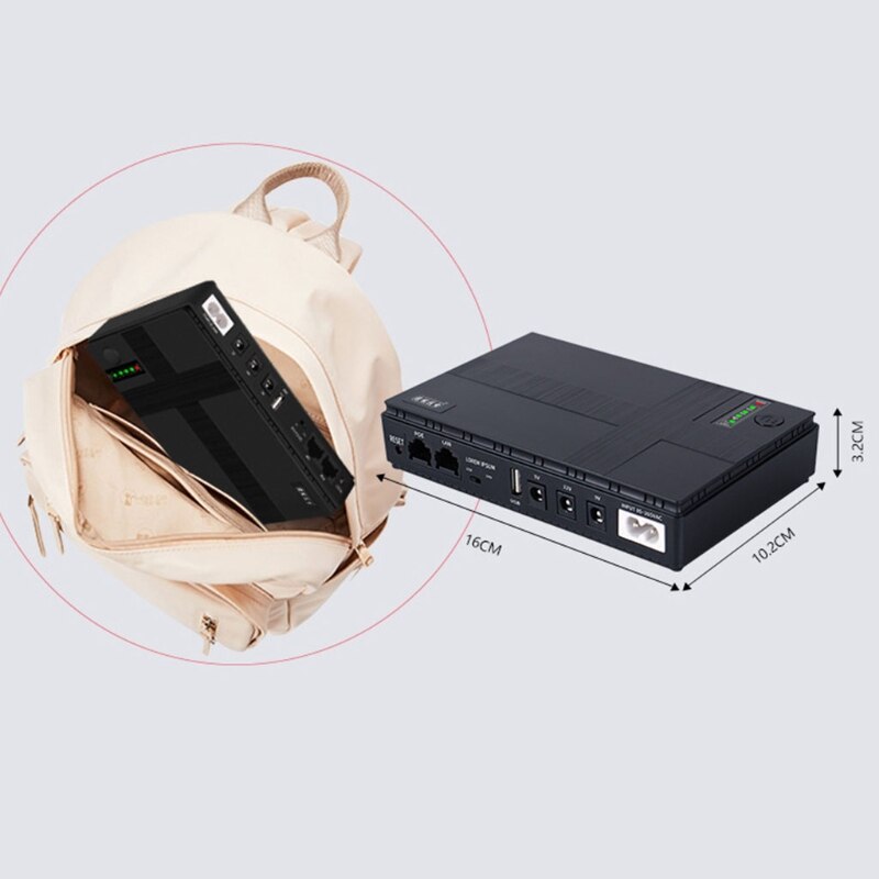 DC 5V—24V Mini UPS Battery Backup Portable Uninter... – Vicedeal DC 5V—24V Mini UPS Battery Backup Portable Uninter... – Vicedeal