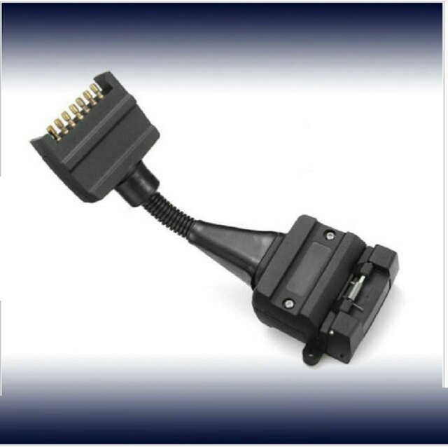 12-Pin Female Socket To 7-Pin Flat Plug Trailer Ad... – Grandado