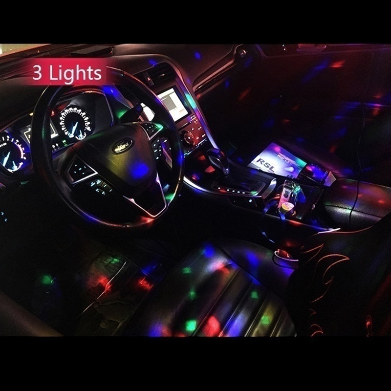 Multi Color DJ USB LED Car Interior Lighting Kit A... – Vicedeal