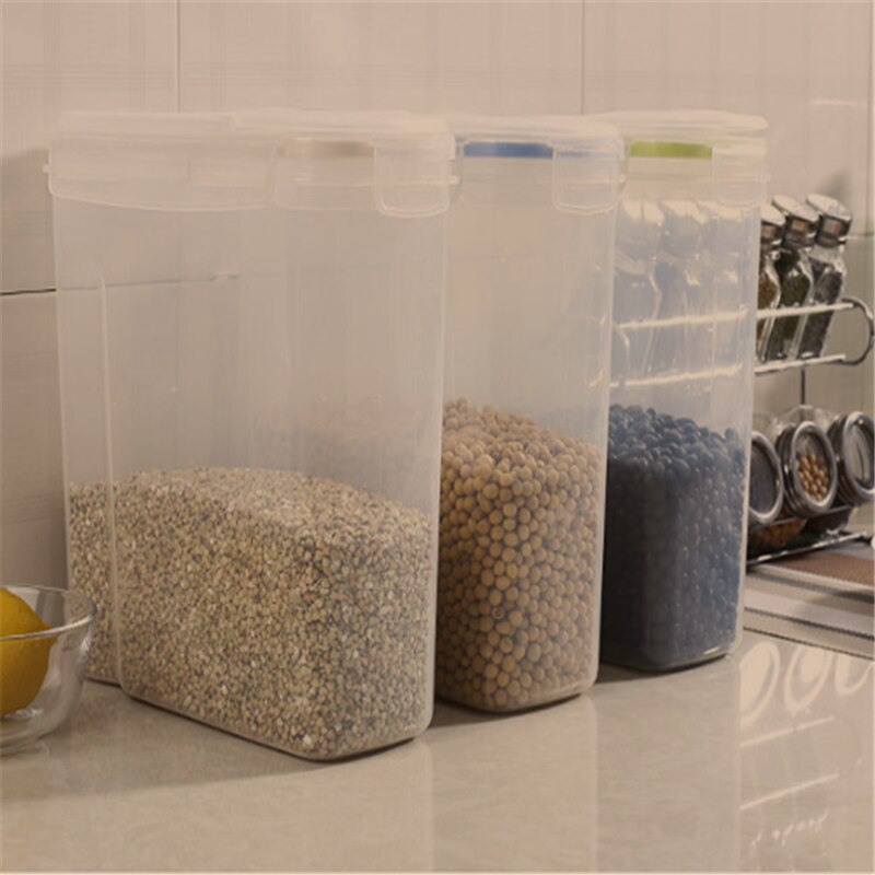 4L Food Storage Container Kitchen Plastic Cans Gra... – Grandado