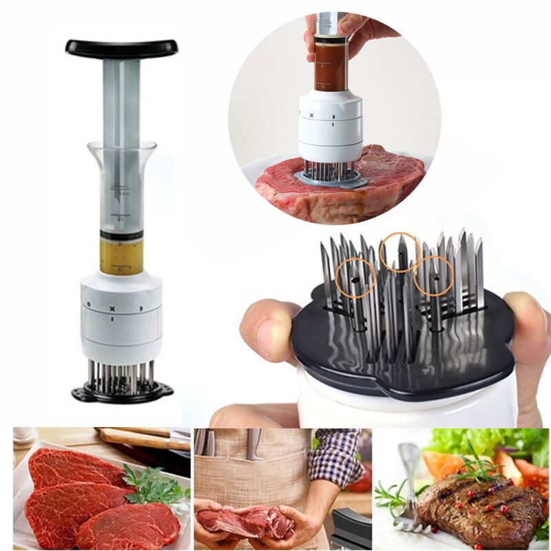 Meat Injector Needle Marinade Flavor Syringe Sauce... – Grandado