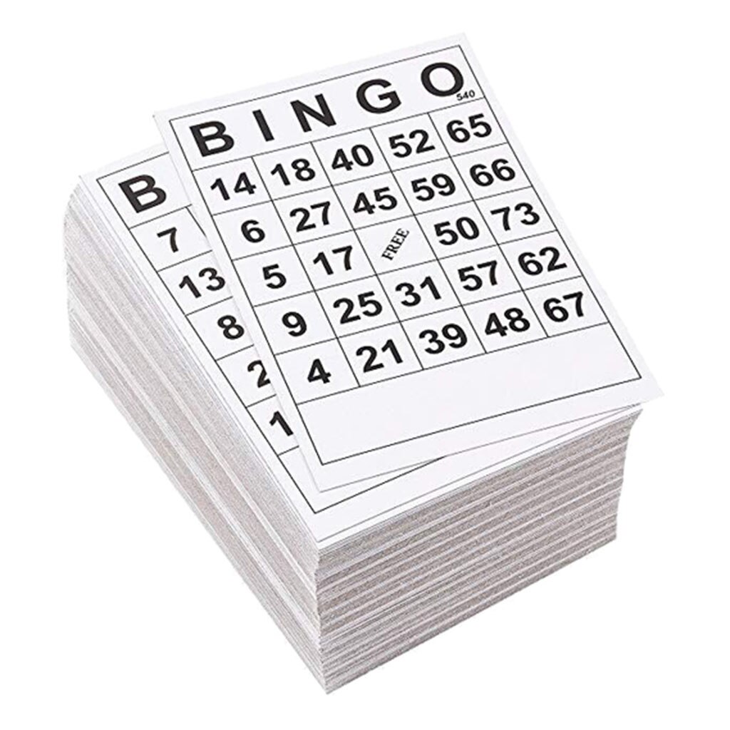 60Stck Bingo Spiel Karten 1 an Single 60 Blätter 6... – Grandado