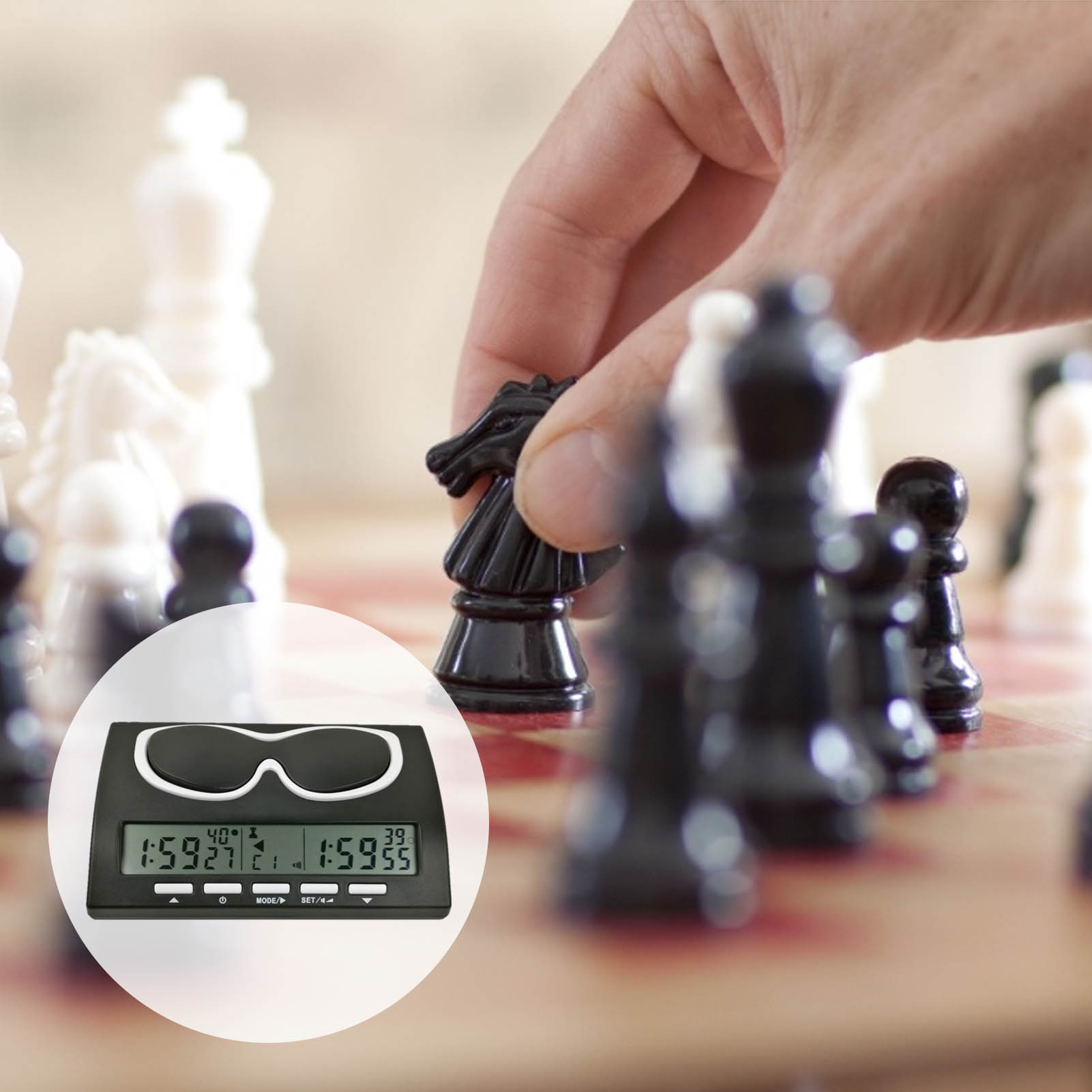 Digital Chess Clock Light Portable Game Countdown ... – Grandado