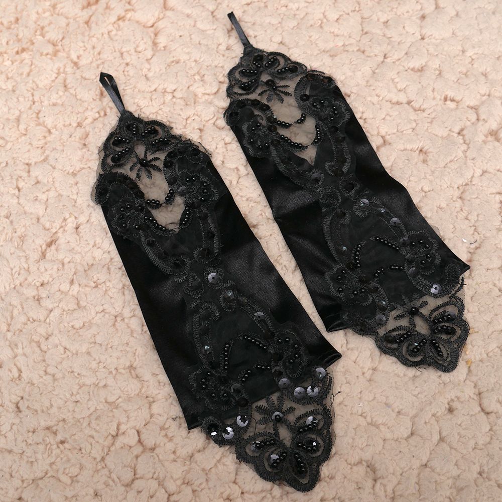 Finger-Free Ladies and Girls Fingerless Lace Glove... – Grandado